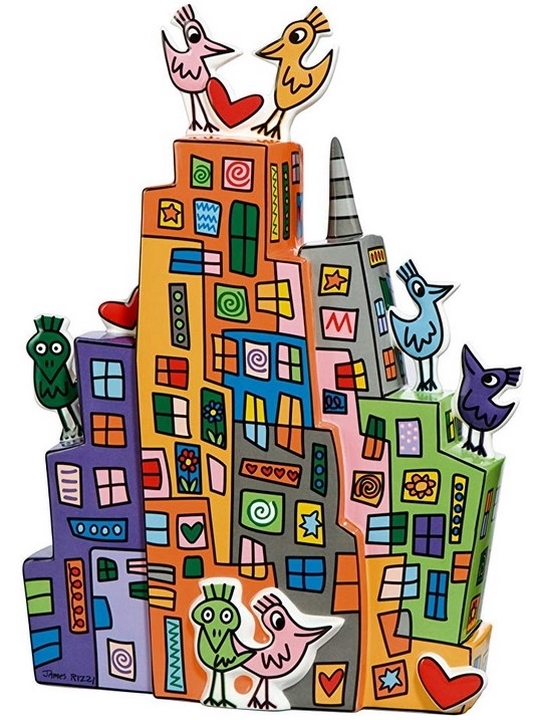 JAMES RIZZI: Figur "Rizzi Birds" - Kunstgalerie, Originale, Bilder