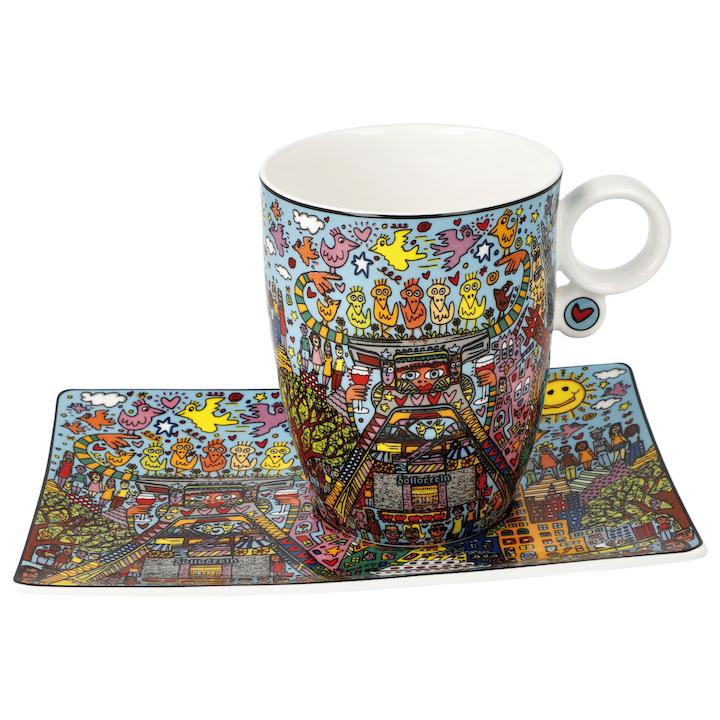 JAMES RIZZI: Künstlertasse "Remember those cool coal days ...