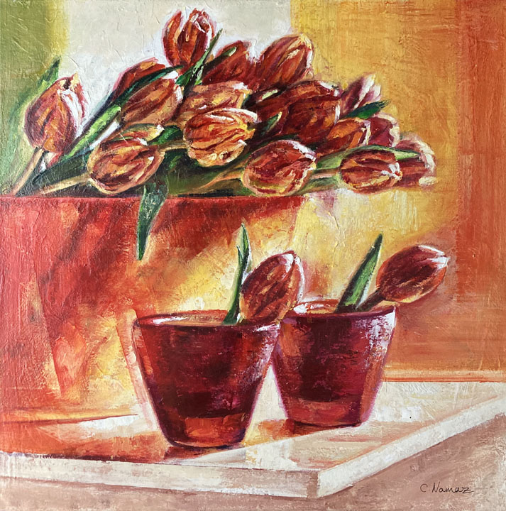 CHEKIROV NAMAZBEK: Tulpen - Kunstgalerie, Originale, Bilder