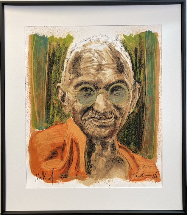 THOMAS JANKOWSKI: Gandhi Walk of Peace - Kunstgalerie, Originale, Bilder