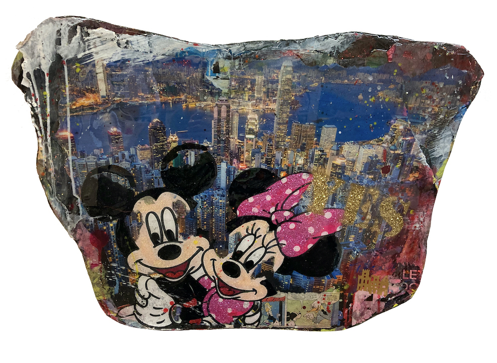TANJA KIESEWALTER: Yes Hongkong Mickey + Minnie (Unikat) - Kunstgalerie ...