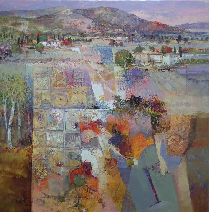MARIO MALFER: Ein Blick in die Toskana - Kunstgalerie, Originale, Bilder