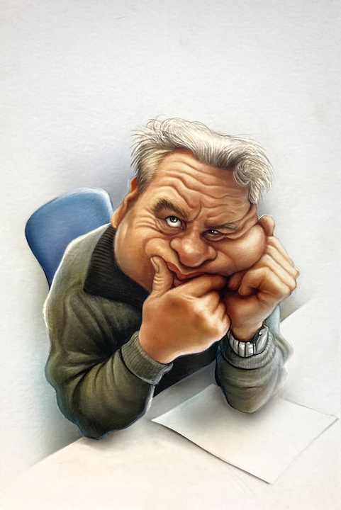 BERNHARD PRINZ: Der Grübler - ORIGINAL - Kunstgalerie, Originale, Bilder