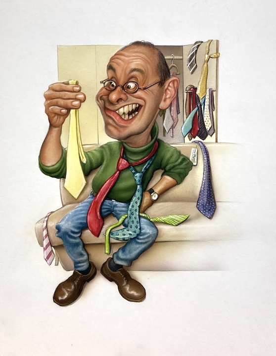 BERNHARD PRINZ: Die 100. Krawatte - ORIGINAL - Kunstgalerie, Originale ...