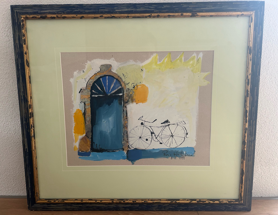 ROSINA WACHTMEISTER: Bicicletta vicino alla Porta (Original ...