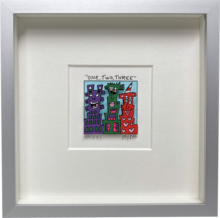 James Rizzi: ONE, TWO, THREE - Kunstgalerie, Originale, Bilder